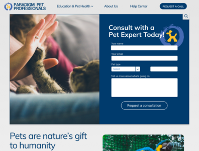 PARADIGM PET PROFESSIONALS by Brittany Pennington on Dribbble