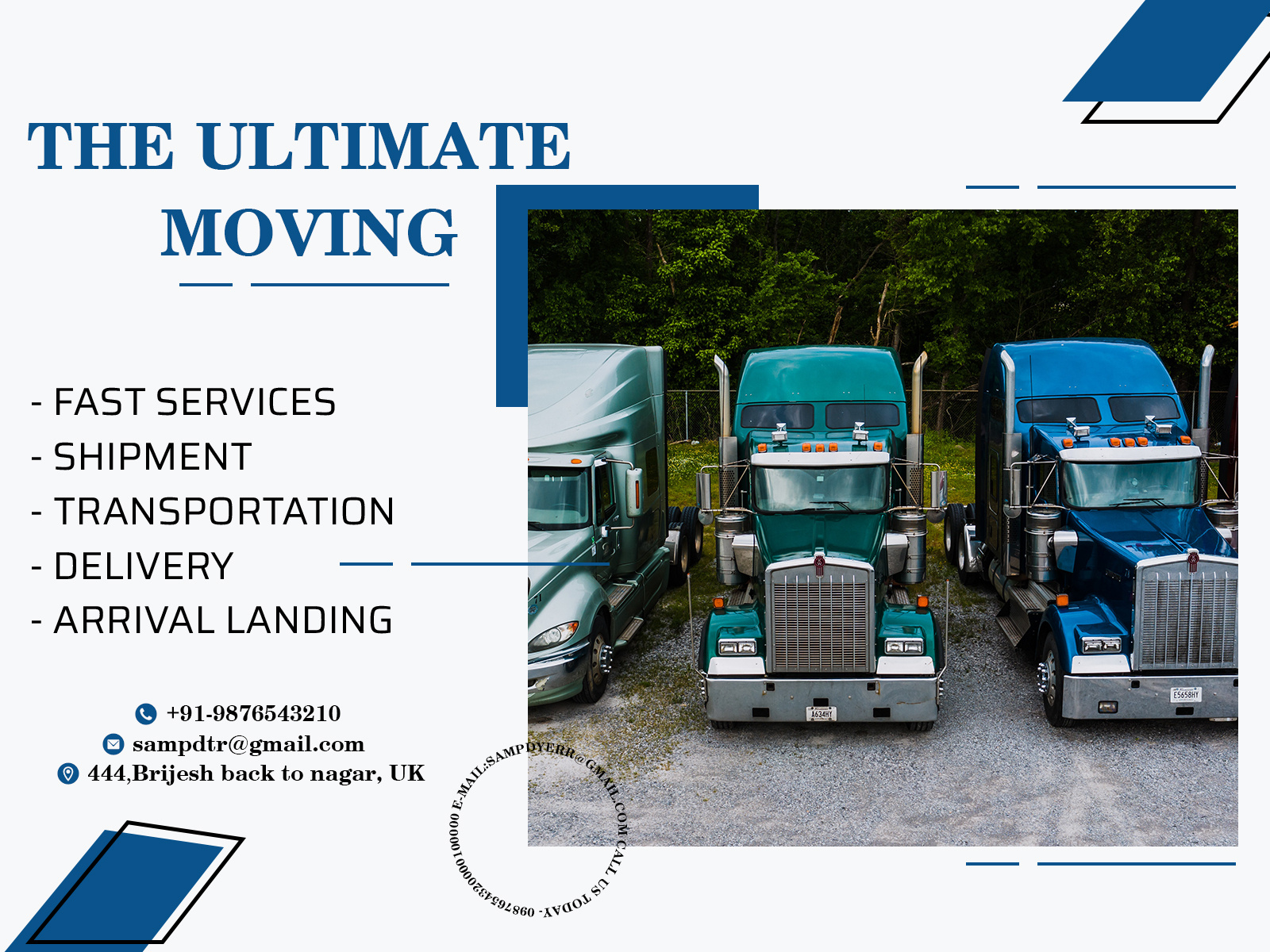 Poster/Cover - Fleet & Transportation by Sanampreet Kaur on Dribbble