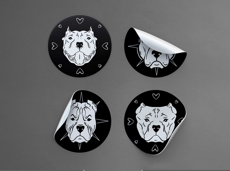 PIT BULL sticker pack by Polina on Dribbble