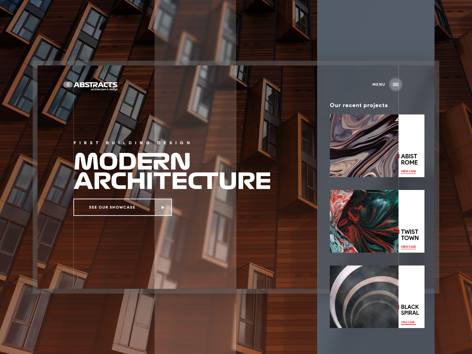 Modern Architecture Website Concept by Rubén Valdivia Pérez on Dribbble