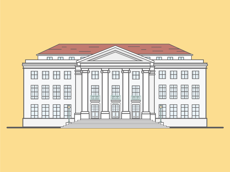 UC Berkeley: Sproul Hall by Ying Luo on Dribbble