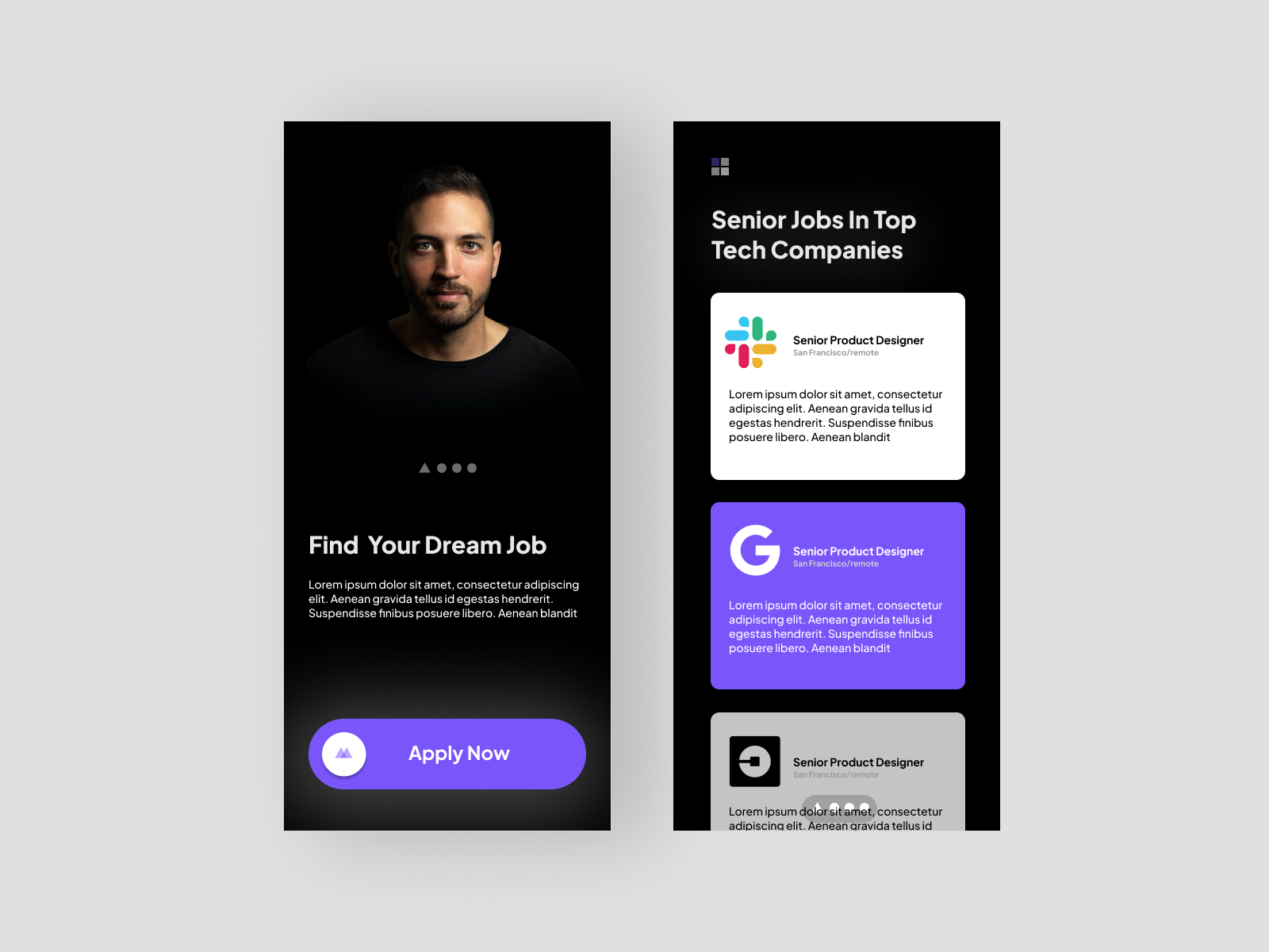 Job Board - Dark mode by Launchpad Digital on Dribbble