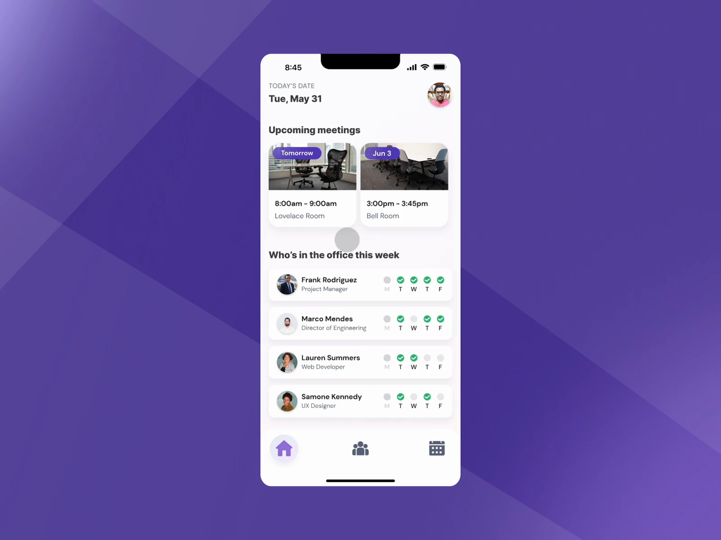 Company Room Booking App by Raymond Chou for TTT Studios on Dribbble