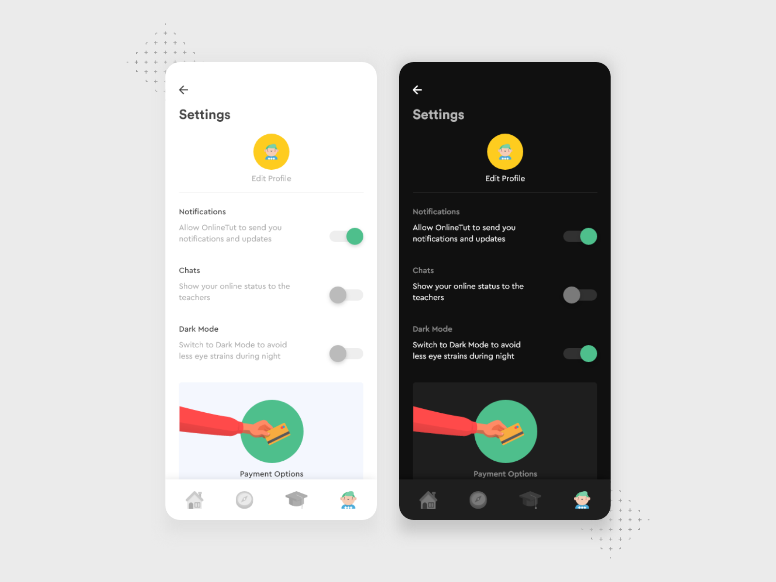 Settings UI by Aakash Raj Dahal on Dribbble