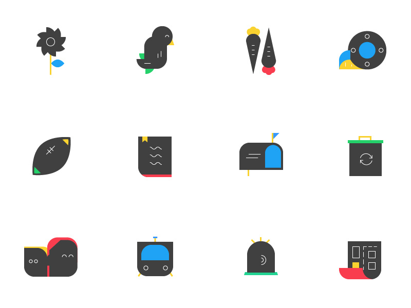 dark iconset by Miguel Pires on Dribbble