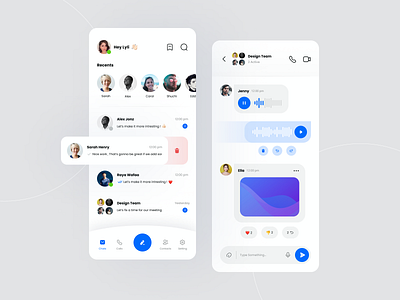 Messenger Concept Design by Lyli Aghajan for Piqo Studio on Dribbble