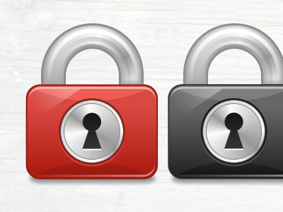 Lock Icon 3 - Colour Variaionts by Phil Matthews on Dribbble