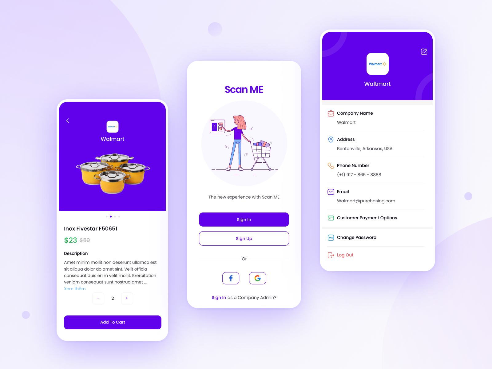 Scan ME App by Tran Huyen (Jessica) on Dribbble