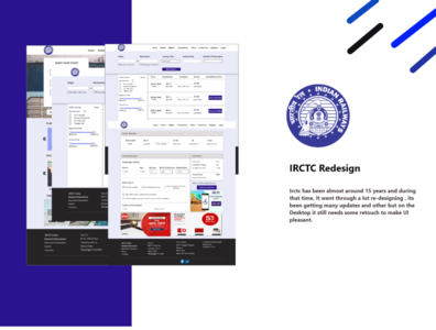 IRCTC re design project by Kartheek Sreerama on Dribbble