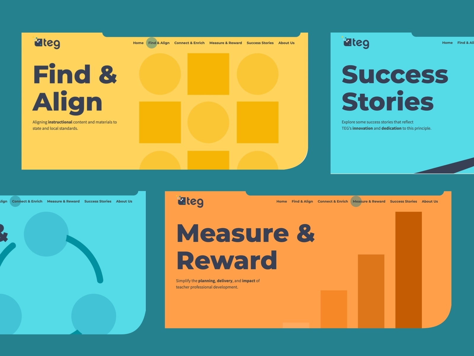 TEG - Heros area by ImageX Team on Dribbble