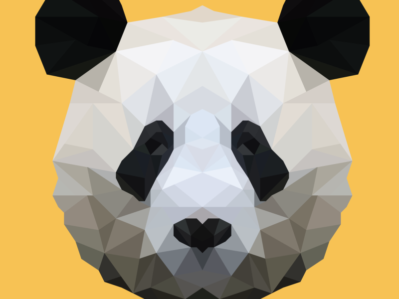 Low-poly Panda by Rashawn J. McCrea on Dribbble