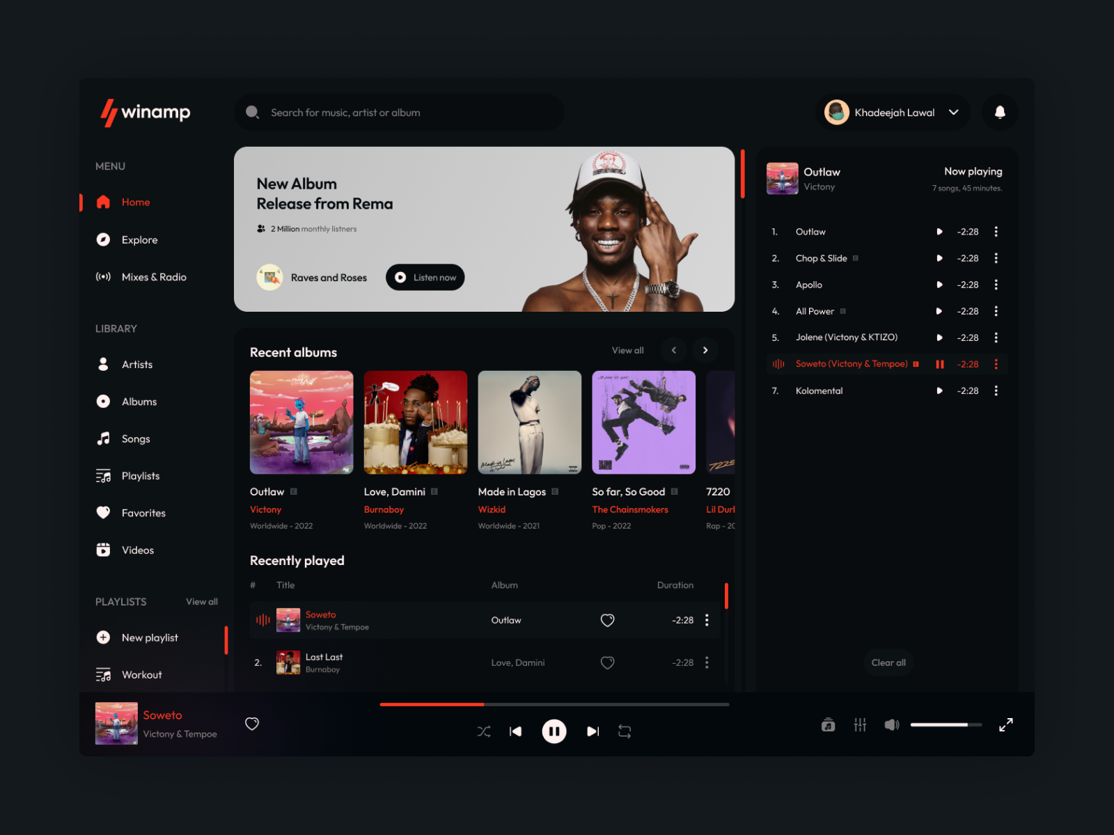 Music Player Desktop App By Abubakar Abdulsalam On Dribbble