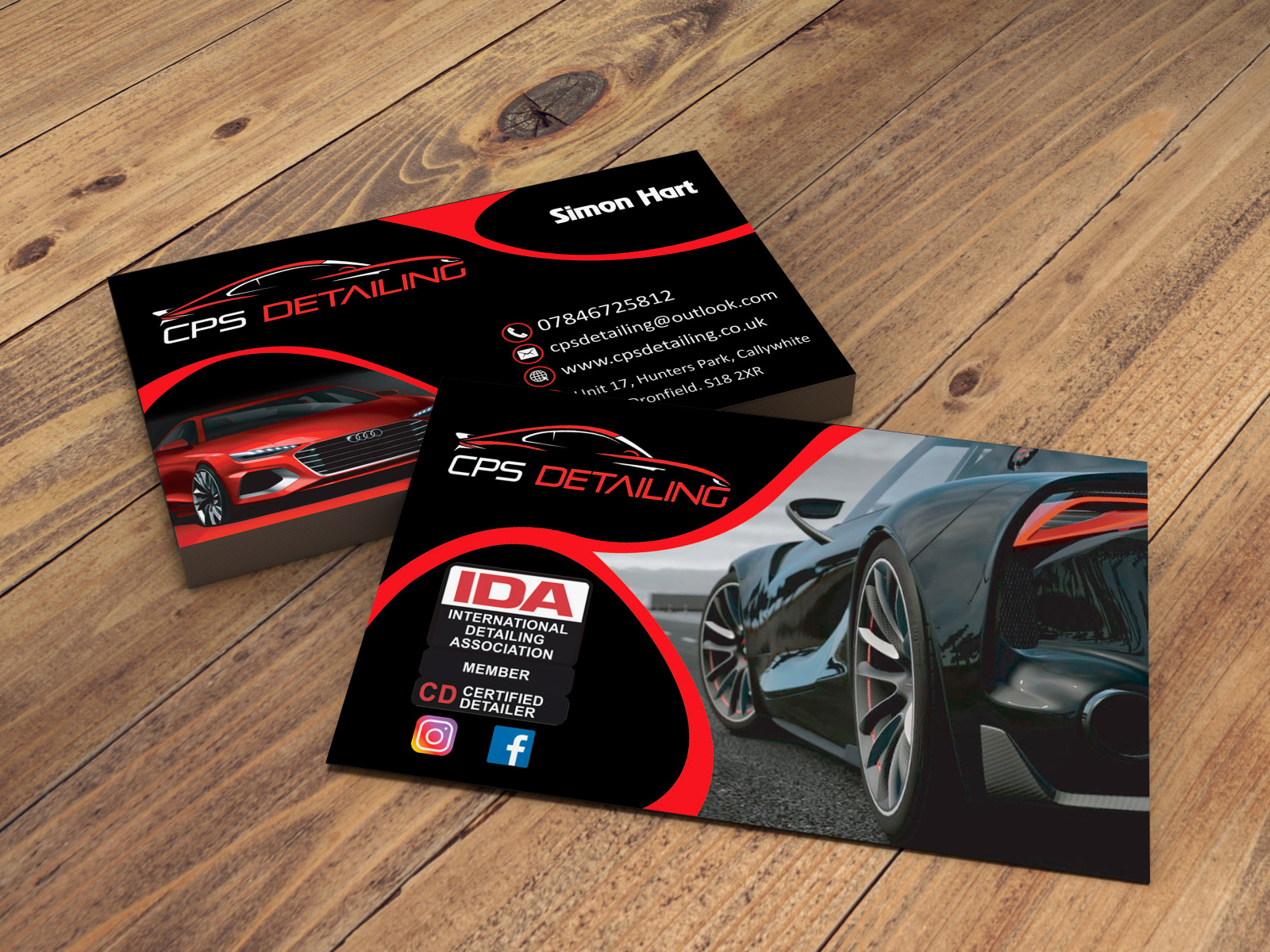 Business Card for CPS Detailing by Partha Chokraborty on Dribbble