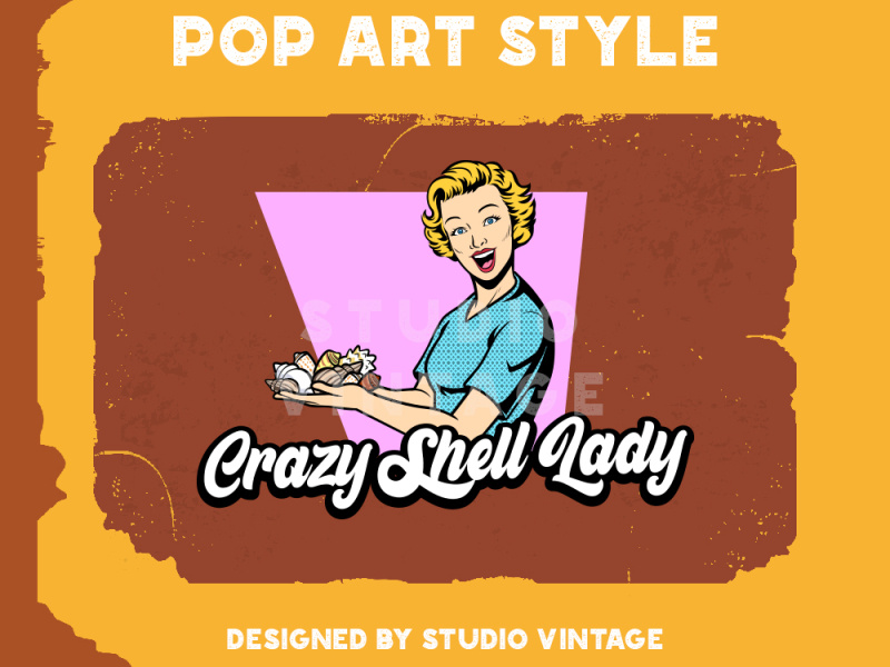 CUSTOM LOGO POP ART by studio vintage on Dribbble