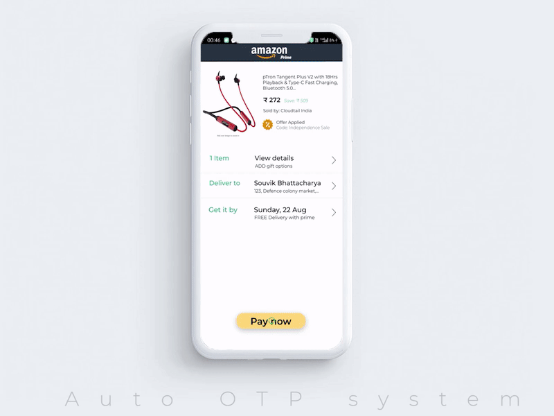 Auto OTP System by Souvik B on Dribbble