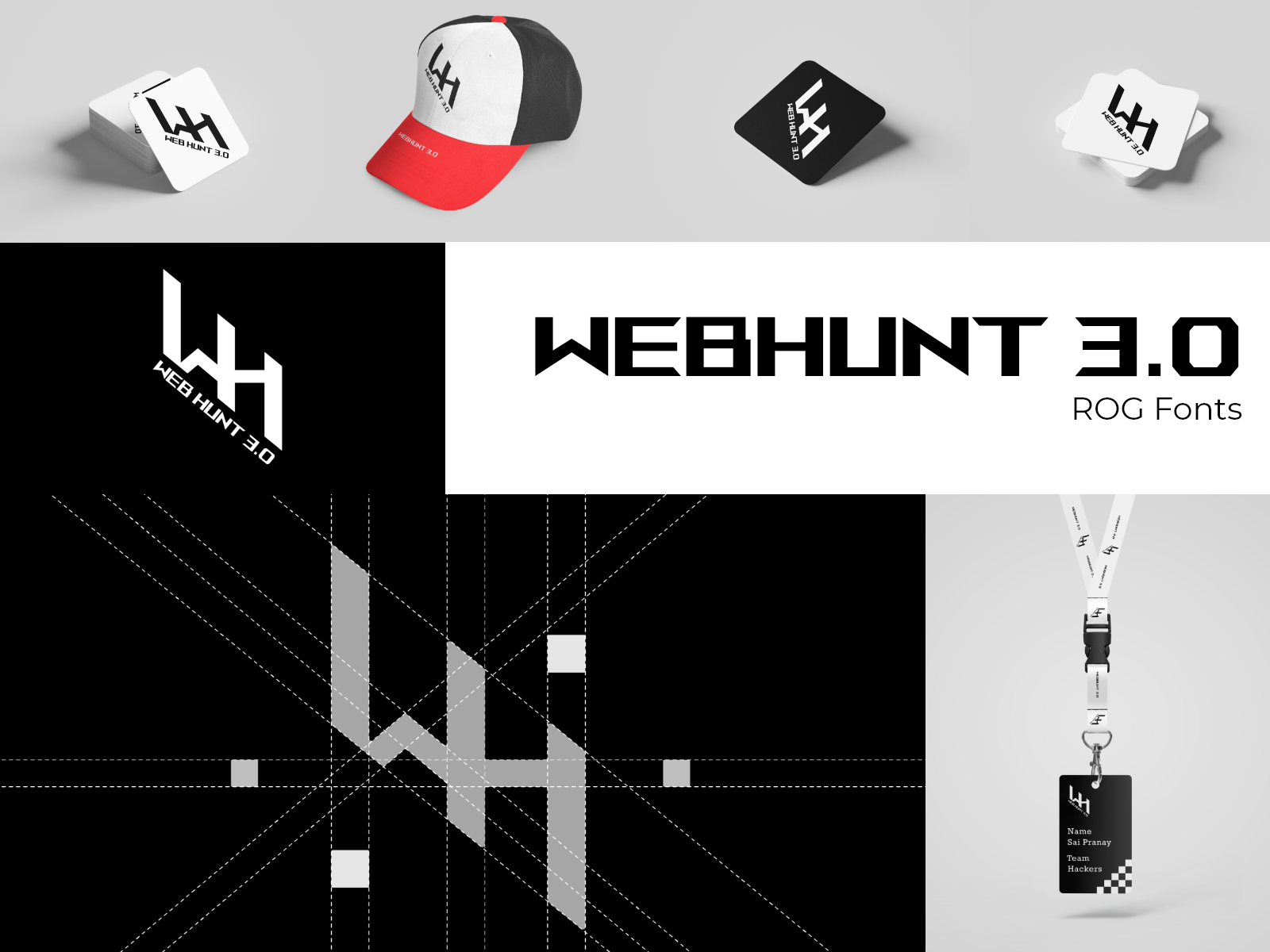 W + H letter mark | WEBHUNT logo (used) by Pranay on Dribbble