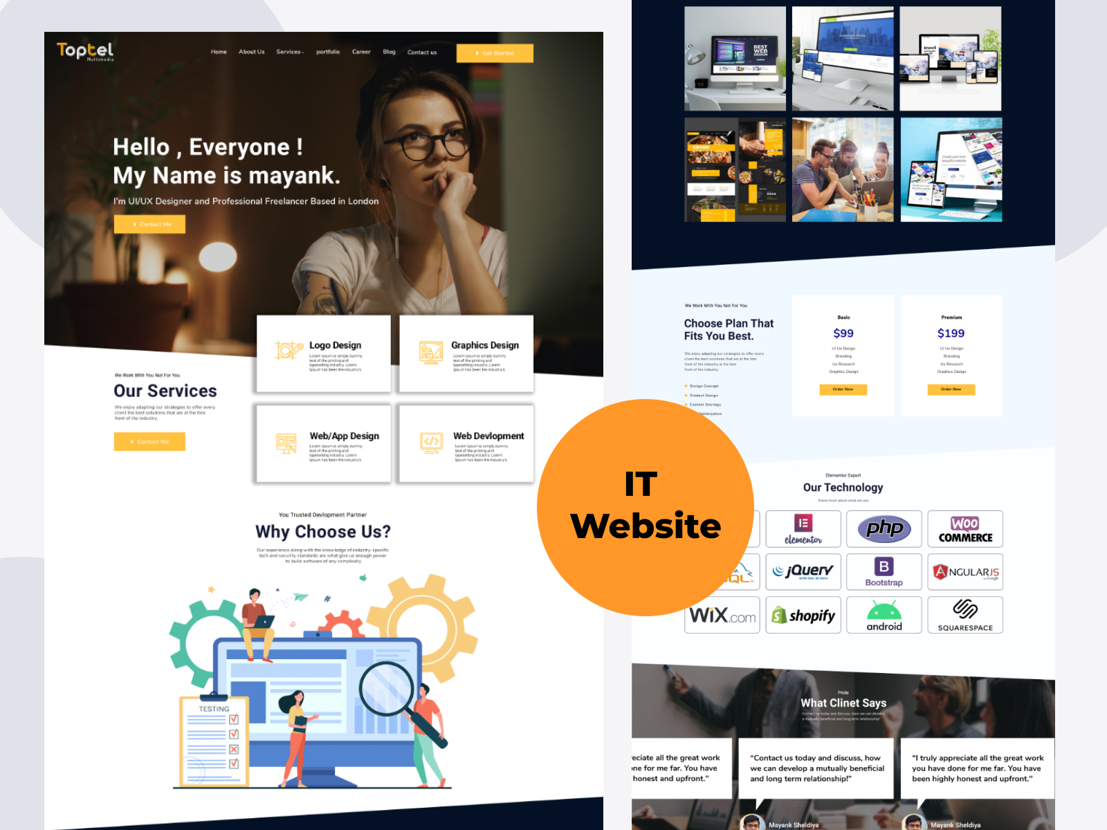 Website Design | Web Design | UI/UX Design by Mayank Sheladiya on Dribbble