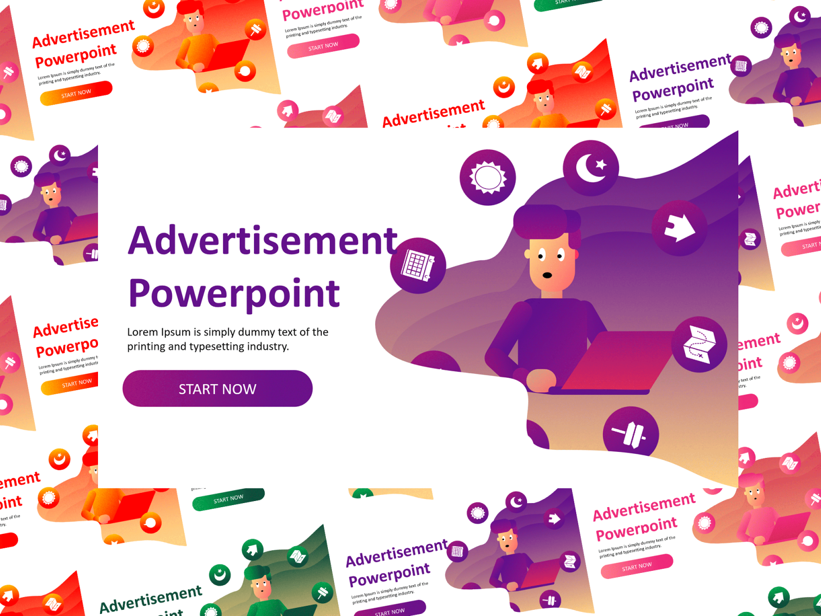 Advertisement Powerpoint Template by putukresna on Dribbble