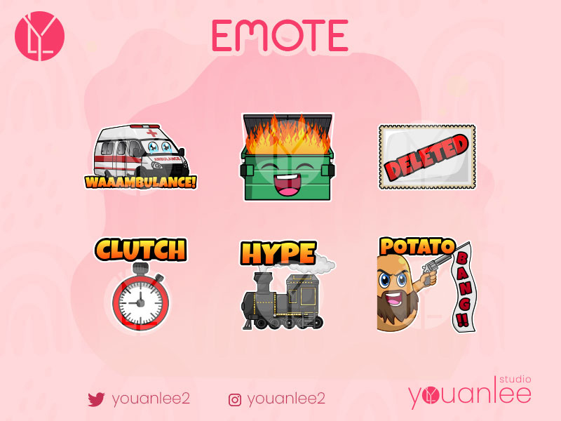 Cool emotes by youanlee on Dribbble