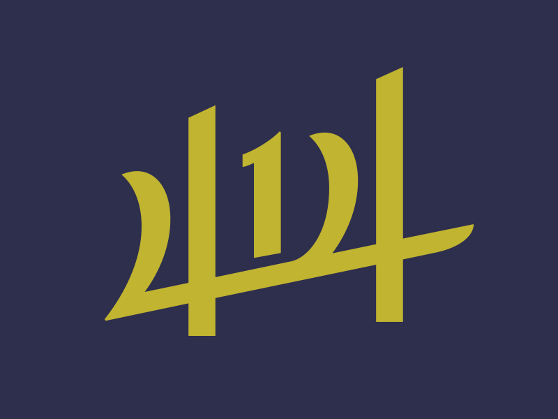 414 logo by Typetanic Fonts on Dribbble