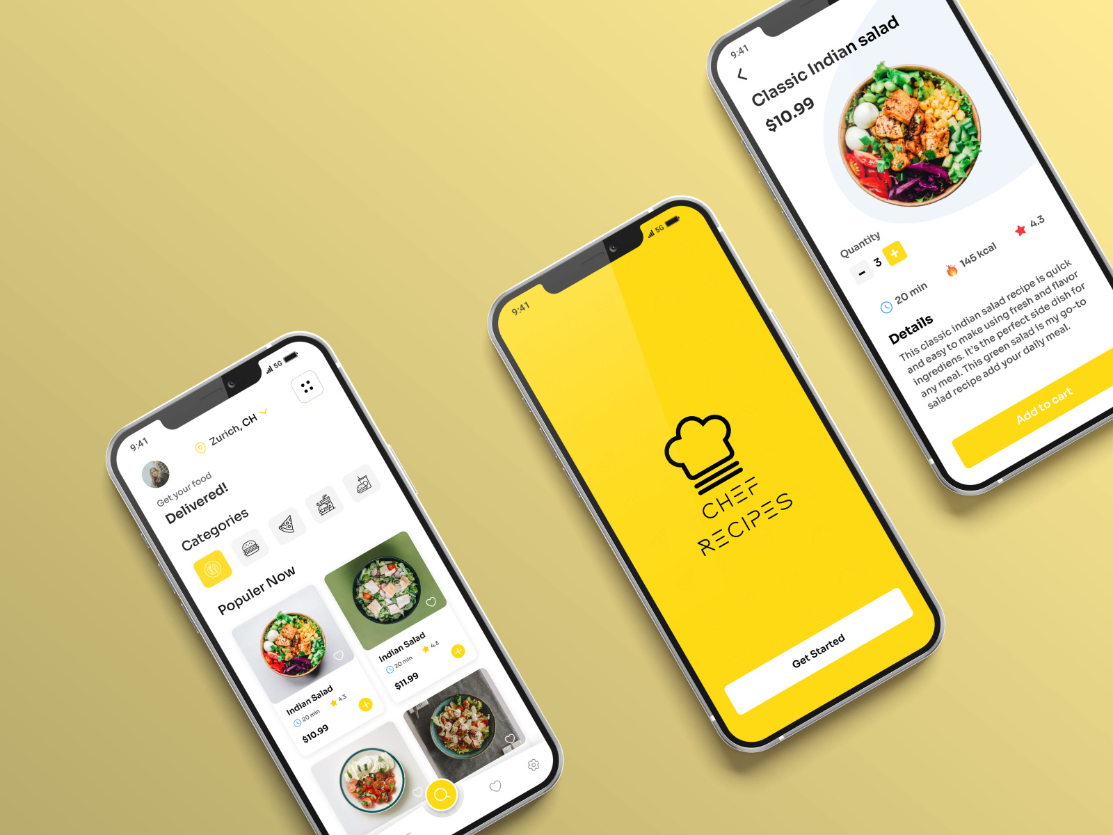 Chef Recipes Food App Desgin by Sohel Mahmud on Dribbble