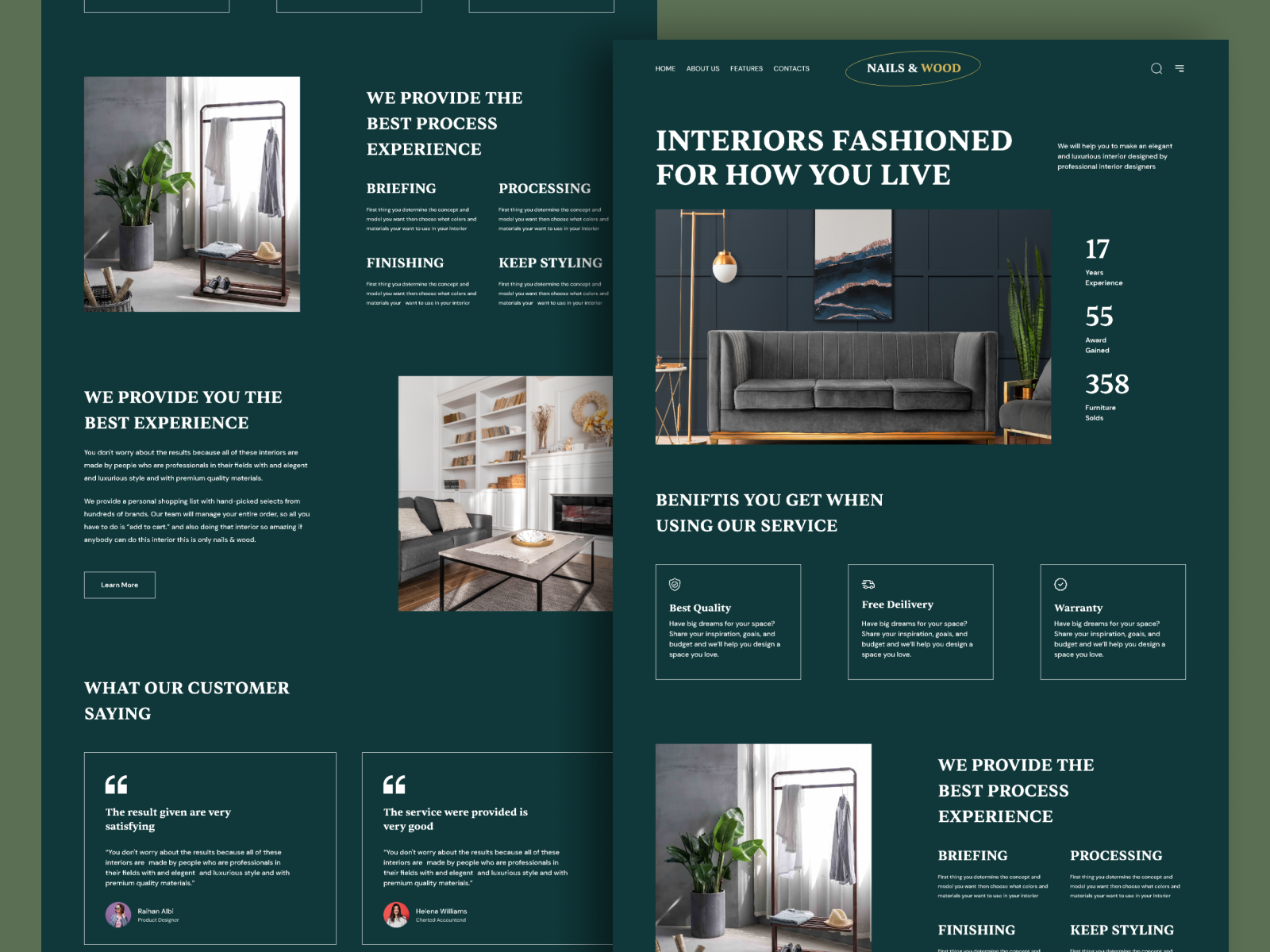 Interior Design Landing Page by Sohel Mahmud on Dribbble
