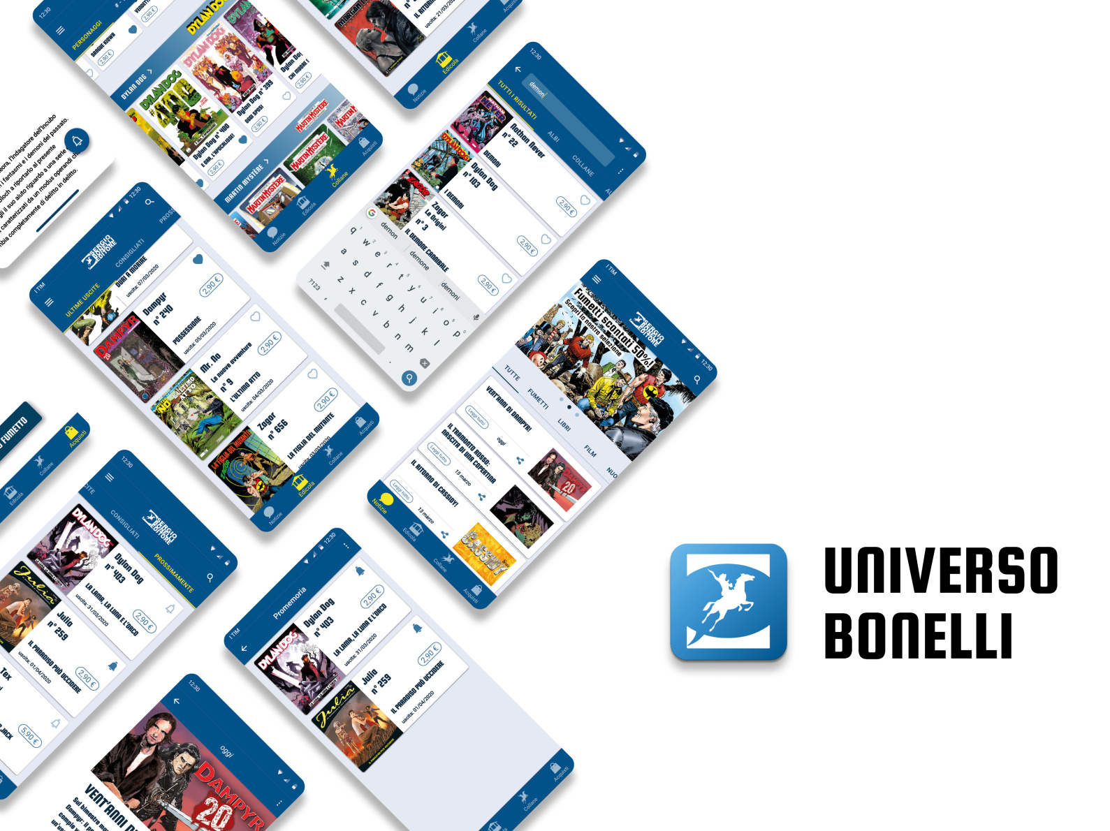 Universo Bonelli - UX/UI design personal project by Matteo Negri on Dribbble