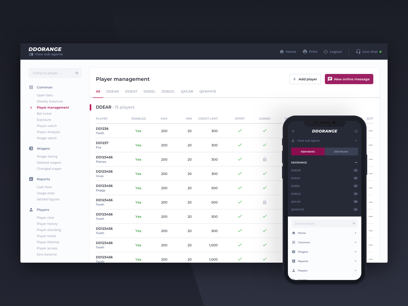 Alphasports: Sportsbook dashboard by Flatstudio on Dribbble