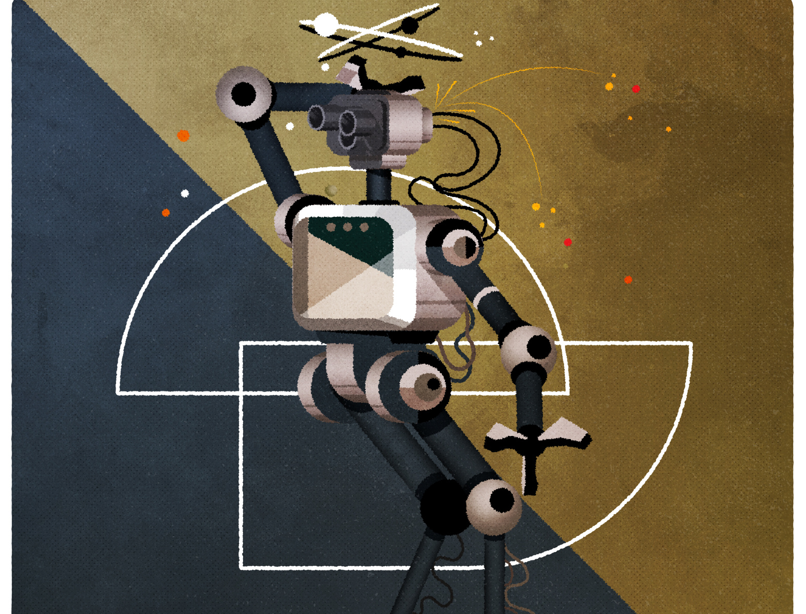Broken Robots by Ann-Sophie De Steur on Dribbble