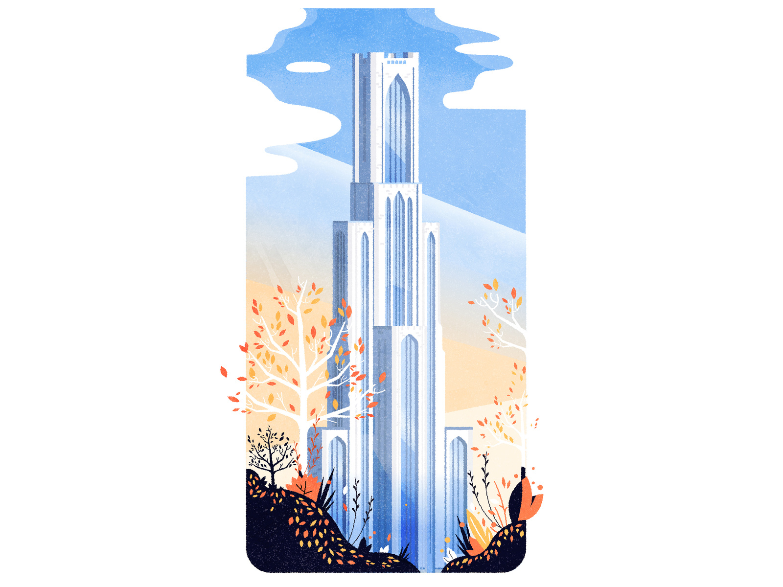 The Cathedral of Learning by Ann-Sophie De Steur on Dribbble