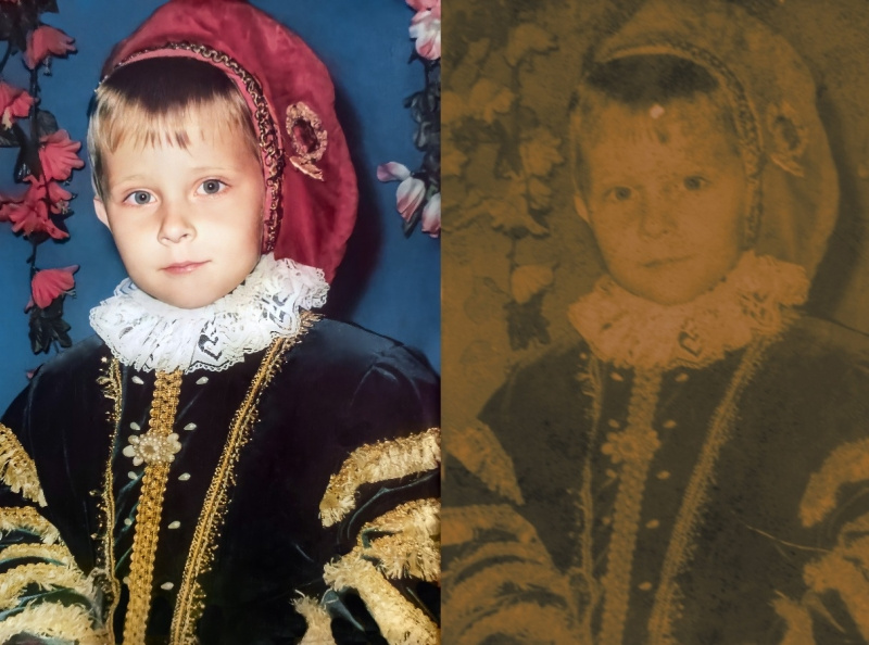 Child Photo Restoration by Alex M. on Dribbble