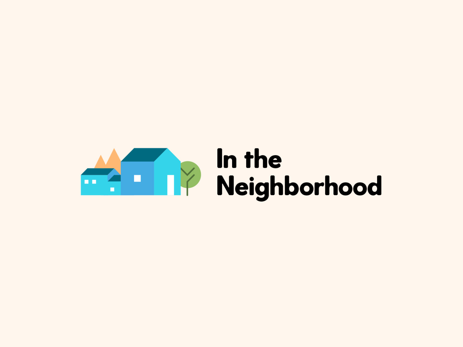 In the Neighborhood logo by Keely Honeywell on Dribbble