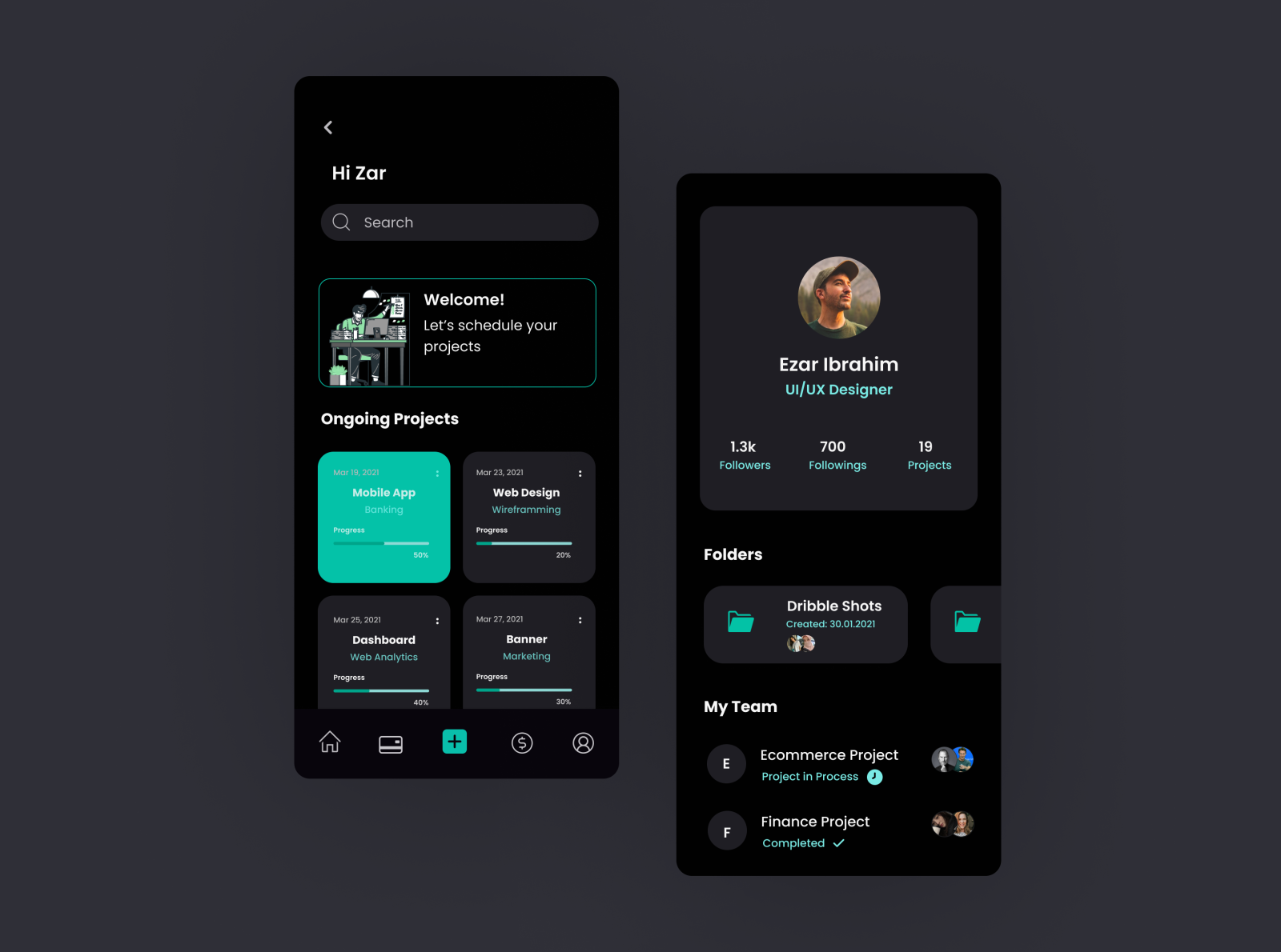Project management and scheduling by Ezar Ibrahim on Dribbble