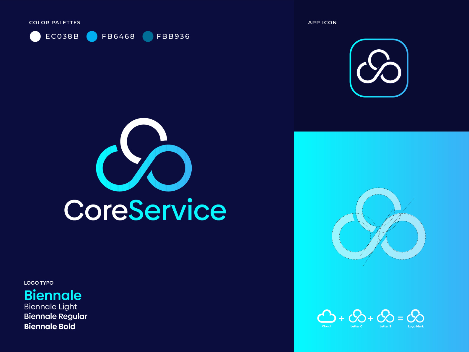 Letter Cs with Cloud logo by Roniphics on Dribbble