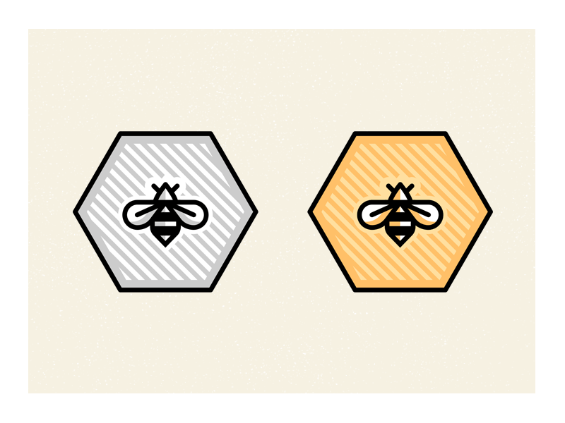 Bees and Honey by Carl Henriksson on Dribbble