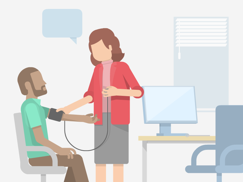 medical characters - GP (blood pressure) by Brian Russell on Dribbble