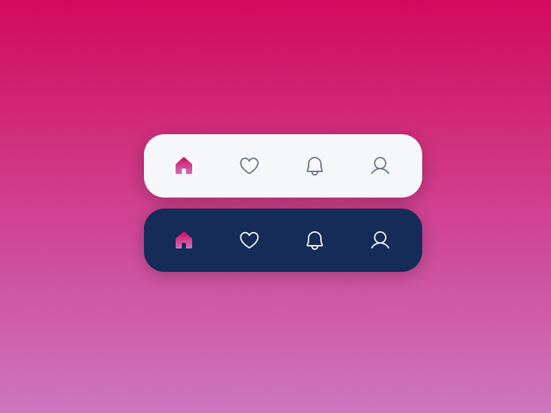 Tab Bar UI by Shaira Abancio on Dribbble