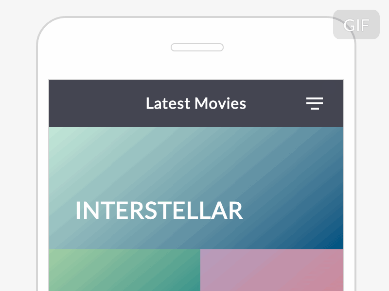 Pull Menu - Menu Interaction Concept by Fabrizio Bianchi on Dribbble