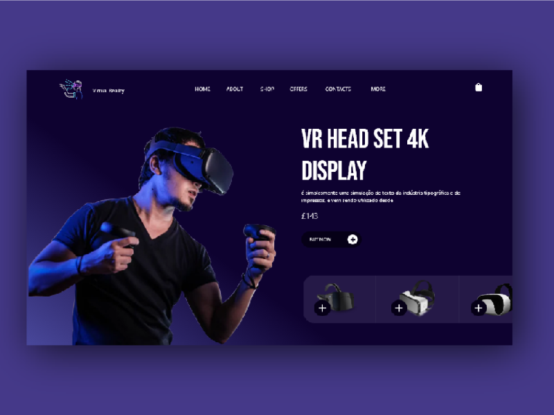 VR Web UI design by OrangePeelStudios on Dribbble