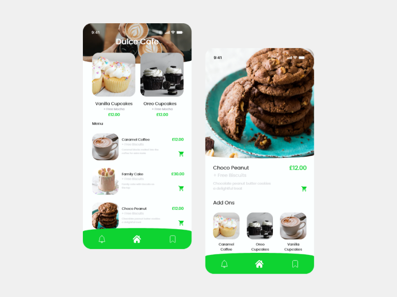 Cafe App Ui Design Interface, by OrangePeelStudios on Dribbble