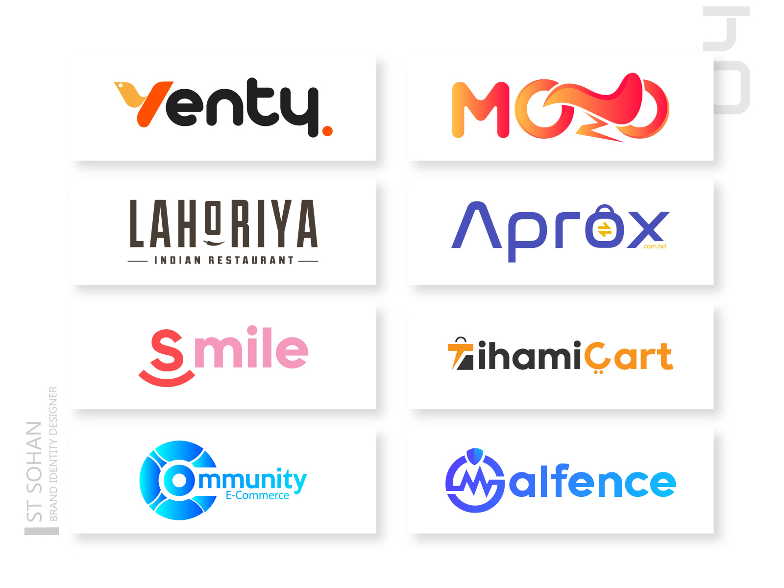 Logo folio 04 | Modern Wordmark logo design by ST SOHAN on Dribbble