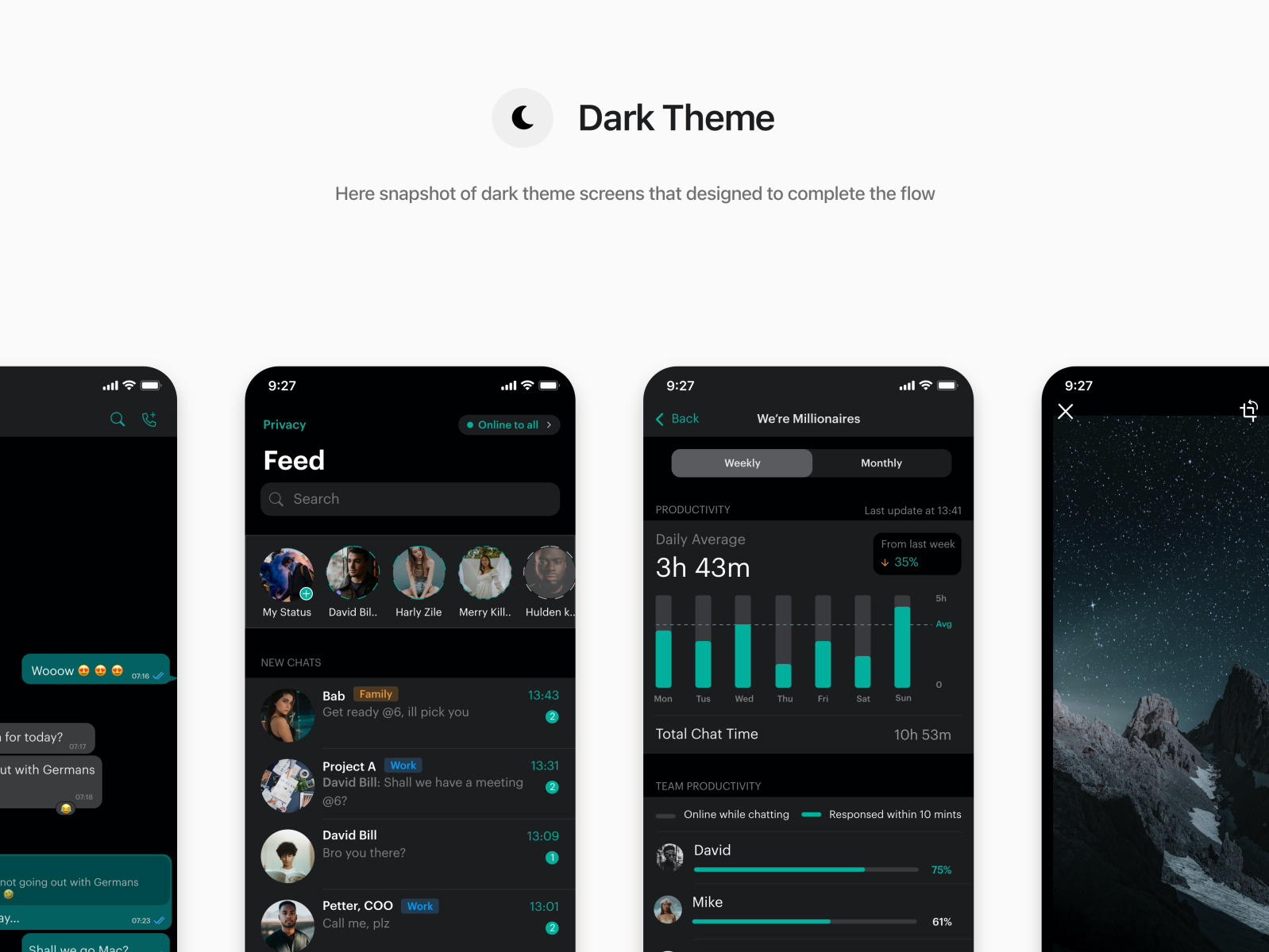 WhatsApp Improvements - Dark Theme by ShaStyle on Dribbble