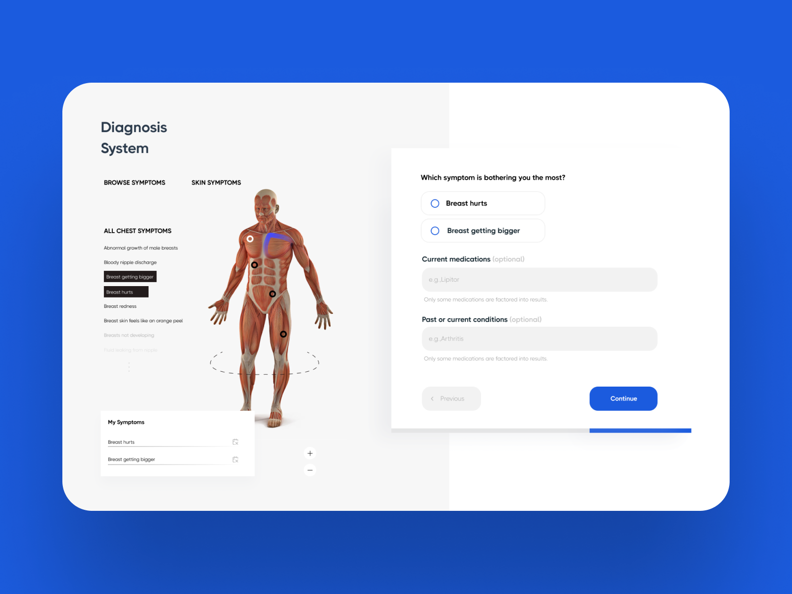 Health Symptom Checker with Diagnosis System by Irem Acikel on Dribbble
