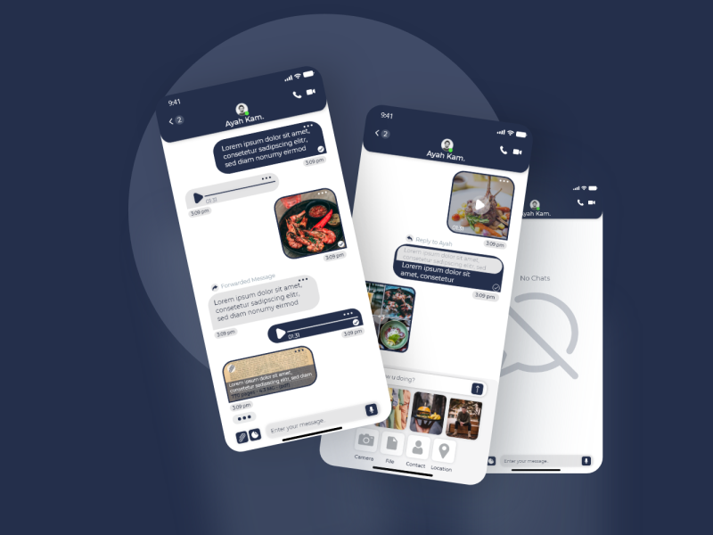 Telegram Messages Redesign by Ayah Ziadeh on Dribbble