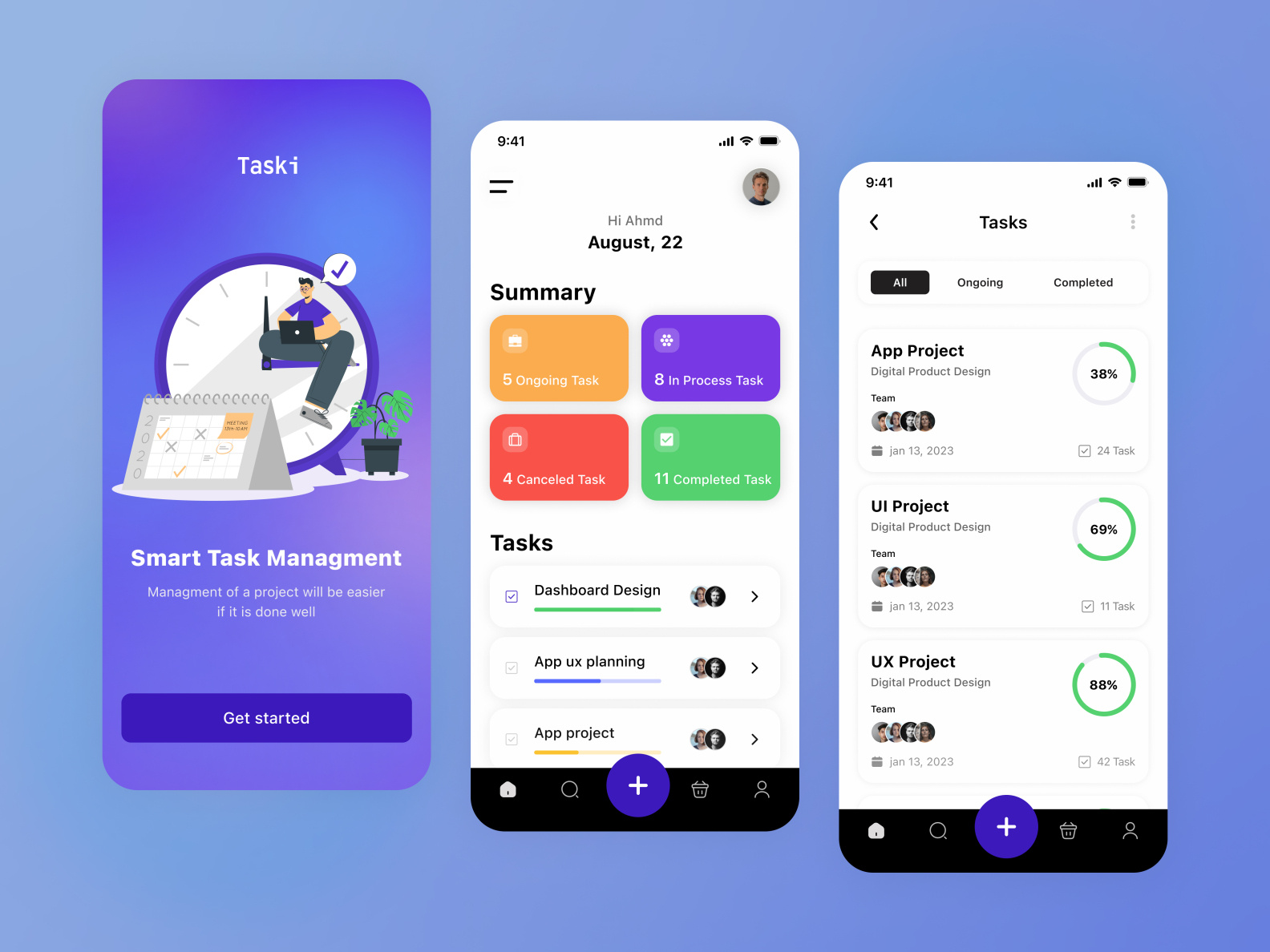 Task Management App by Ahmd Ibrahim on Dribbble