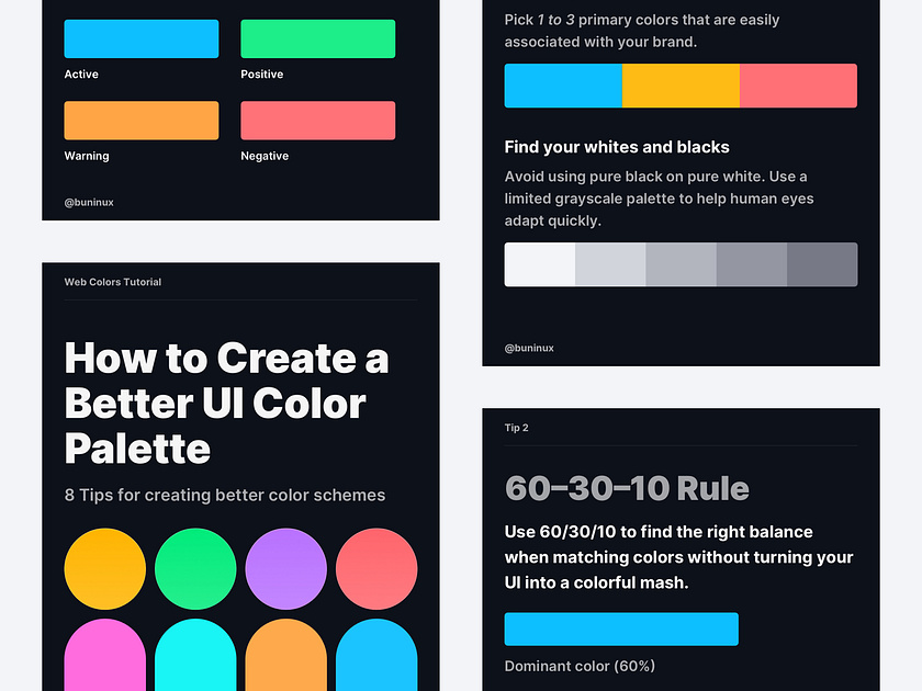 How to Create a Better UI Color Palette 🌈 by Bunin Dmitriy on Dribbble