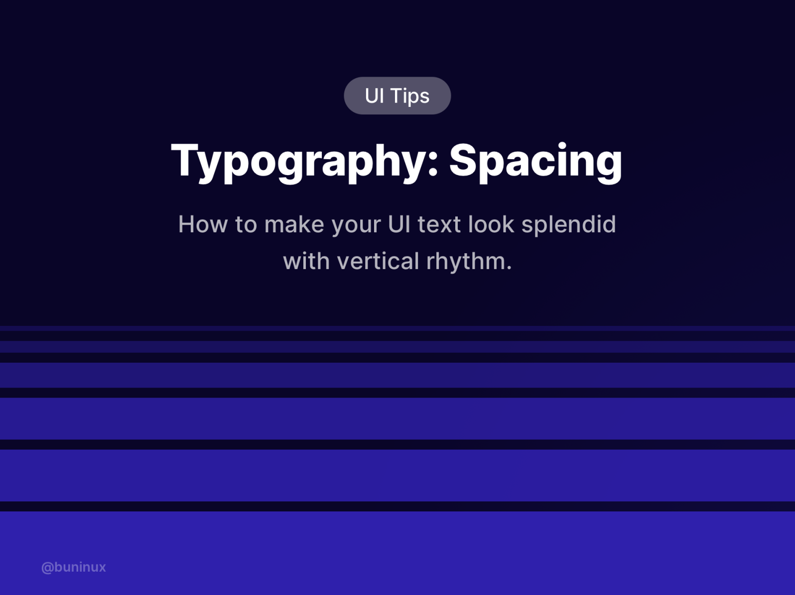 Typography: Spacing — Learn how to create a vertical rhythm 🪜 by Bunin ...