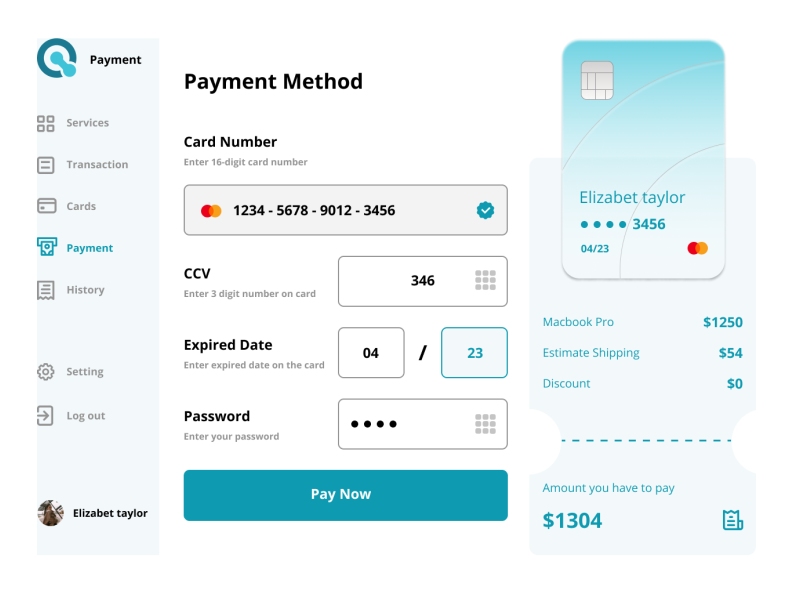 Payment method design by Luluk Manuniah on Dribbble