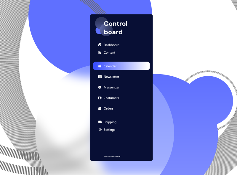 Dropdown control by Rui Bernardes on Dribbble