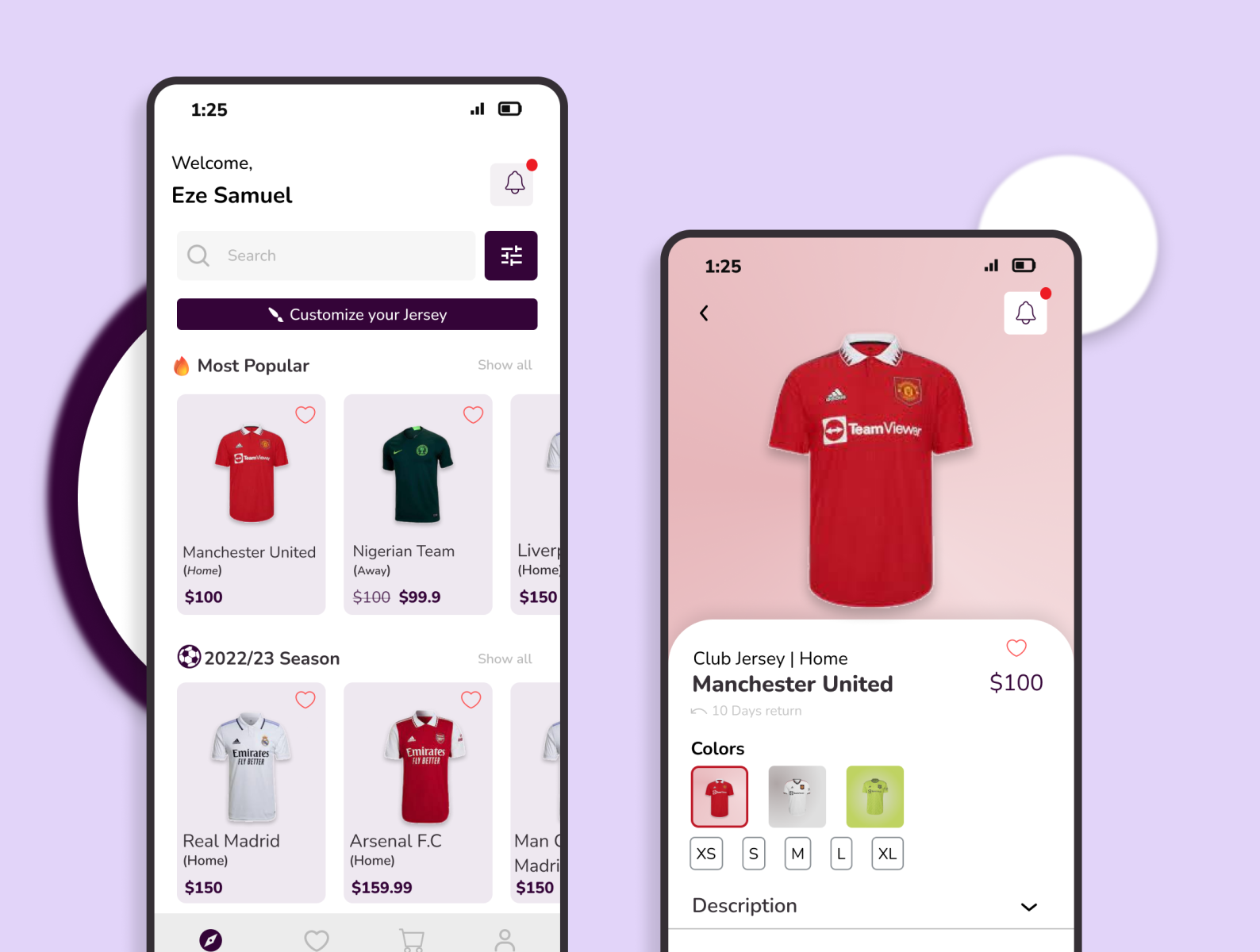 Jersey Store: Ecommerce UI/UX by Simi Praise on Dribbble